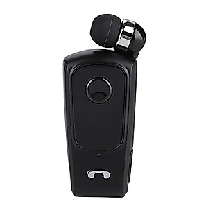 Zerone F920 Sports Bluetooth V4.1 Headset Earpiece 2.4GHz Retractable Driving Earphone Hands-Free Support for Office/Driving(Black) for Fineblue f990 Drahtlose Bluetooth Headset