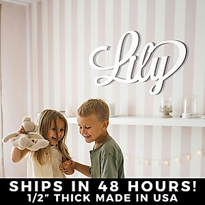 Personalized Wooden Baby Name Sign – Nursery Wall Letters, Kids’ Room Décor, 1/2" Thick, 12"-33" Wide