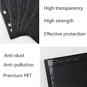 MUDOR Vario Stamp Pages for Stamp Album Binder, 10 Sheet (20 Page) 1 Row Pages for Stamp Collectors, Professional Pack (1 Row)