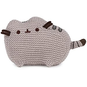 GUND Pusheen The Cat Knit Plush, Stuffed Animal for Ages 8 and Up, Gray, 6”