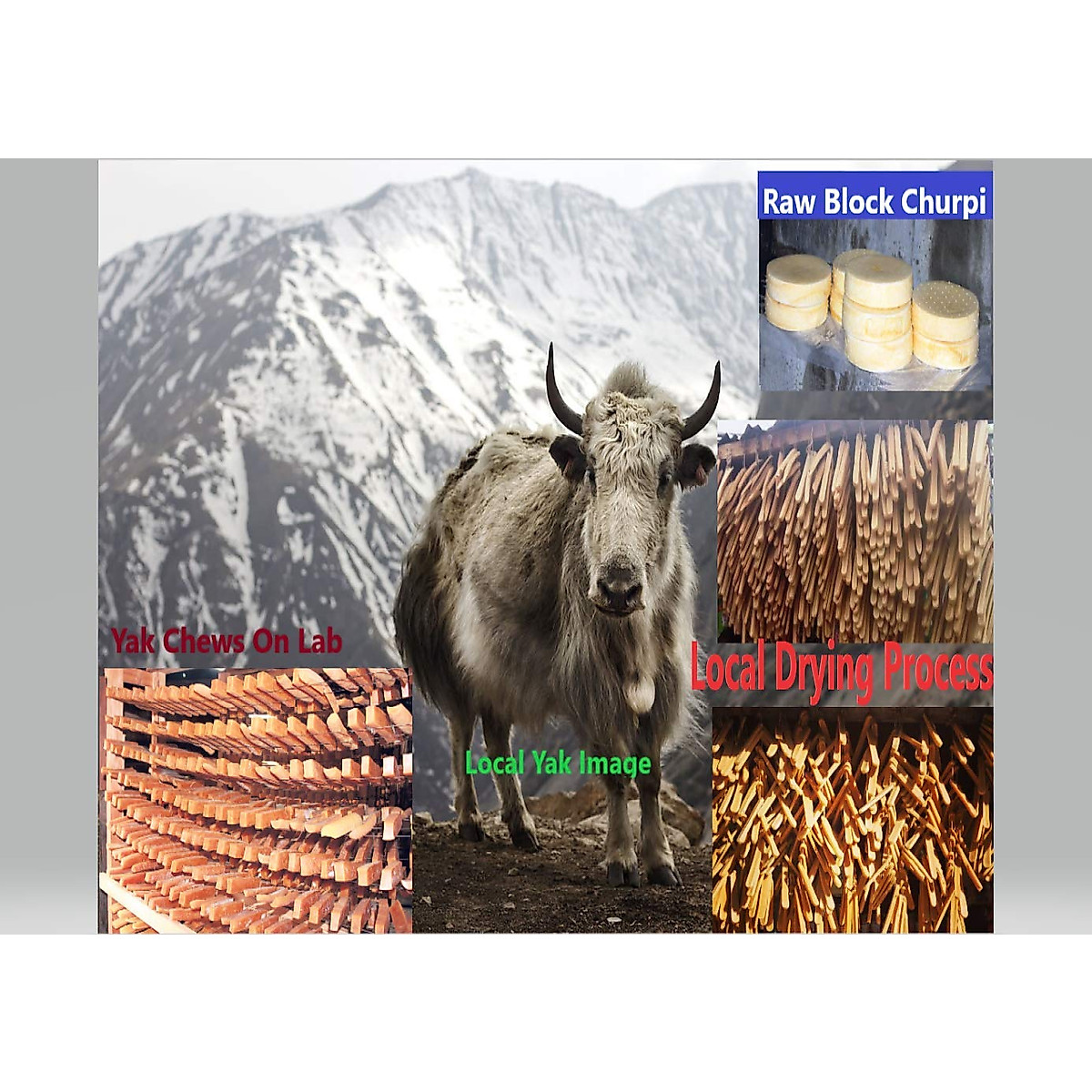 Snow Hill Dog Chews Size XXL 8 Oz Himalayan Yak Milk Natural Long Lasting Odor Stain Gluten GMO Free Protein-Rich improved Oral Health - Good for All Dogs above 75 lbs