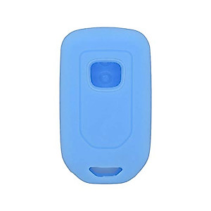 SEGADEN Silicone Cover Protector Case Holder Skin Jacket Compatible with HONDA 4+1 Hold Button 5 Buttons Smart Remote Key Fob CV4211 Light Blue