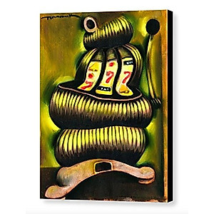 Tommervik Nevada Las Vegas Slot Machine Art Casino Art Casino Gifts Las Vegas Art Gallery Wrapped Canvas Print