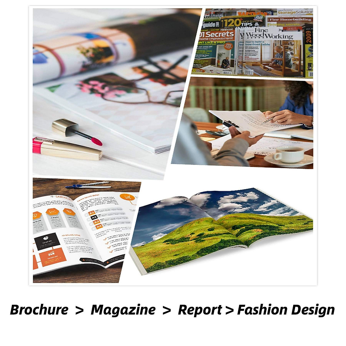 Koala Brochure Paper Double Side Glossy for Printing Photo 8.5X11 Inches Compatible with Inkjet Printer Total 200 Sheets