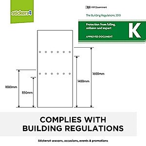 60 x Etched Glass Safety Windows Stickers for Glass - 2 inch Round Glass Awareness Decals for Patio Doors, Glass Panels, Doors, Balconies, Shower Door and Glass Partitions