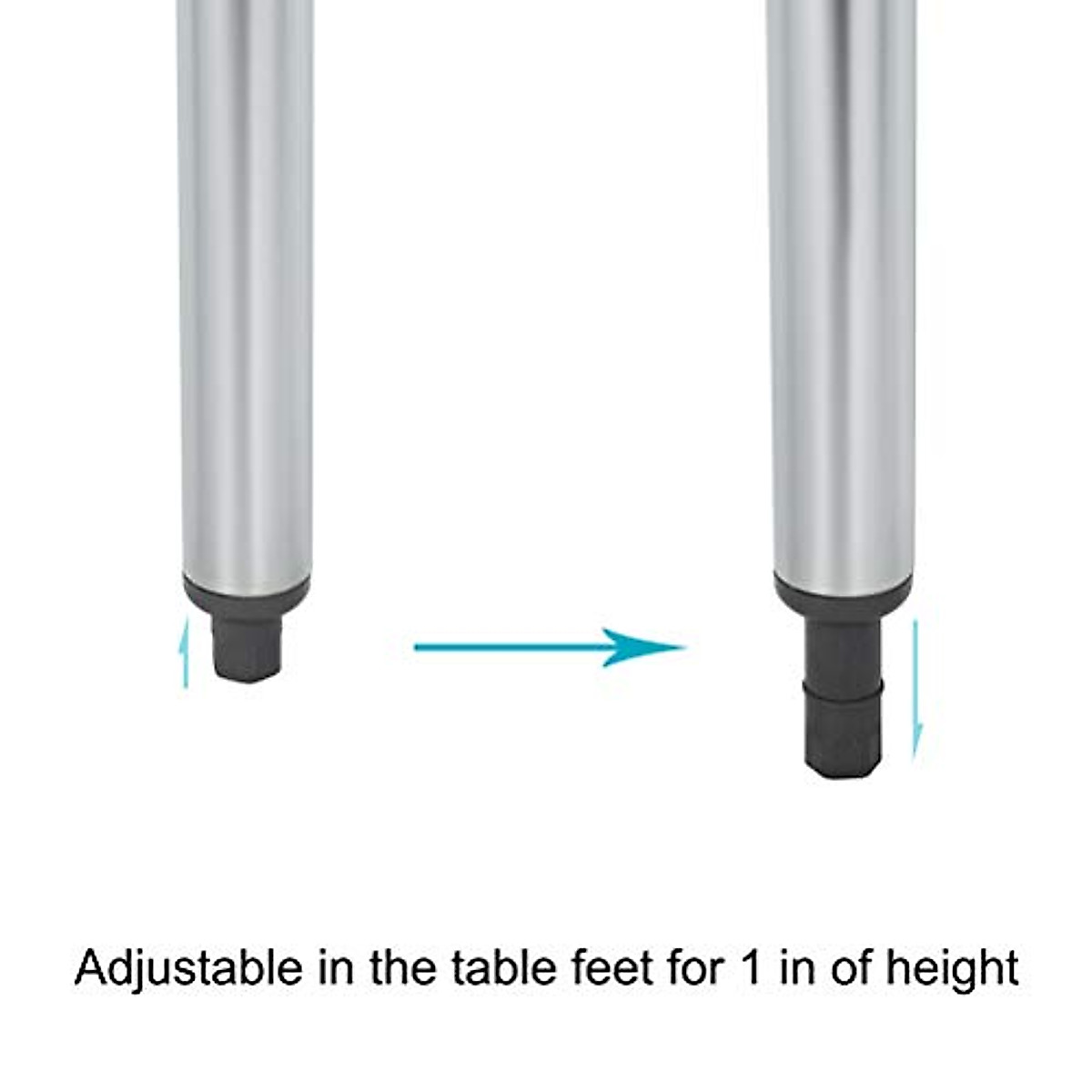 Cuilvu Stainless Steel Table 72" x 24" Commercial Work Table Outdoor Food Table Kitchen Table BBQ Prep Table for Garage, Restaurant,Hotel,Home, Warehouse, and Kitchen Silver