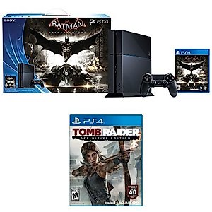 500GB PlayStation 4 Batman Arkham Knight Bundle + Tomb Raider: Definitive Edition