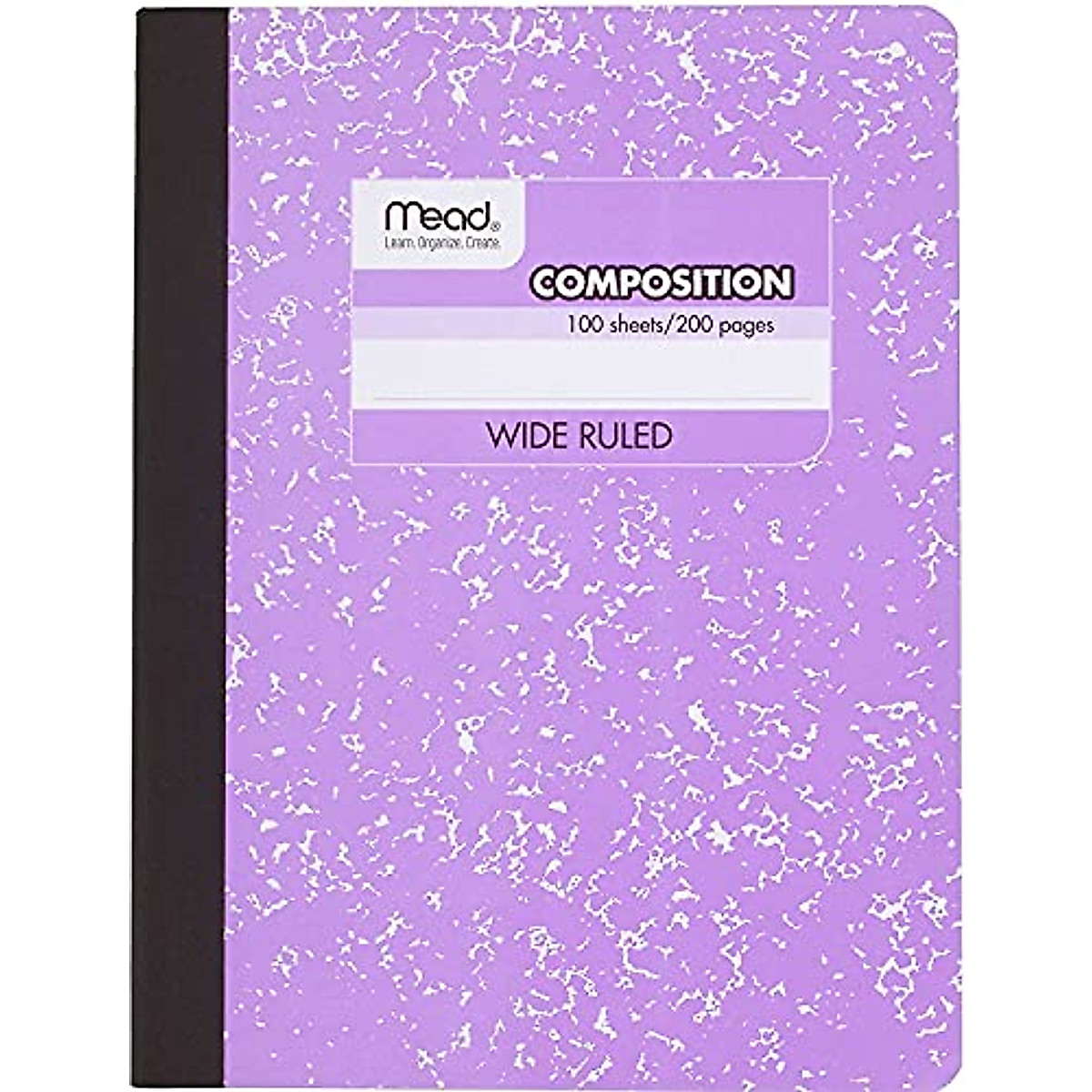 Mead Composition Book, 6 Pack of Wide Ruled Composition Notebooks, Wide Rule paper, 100 sheets (200 Pages), Pastel Color Notebook