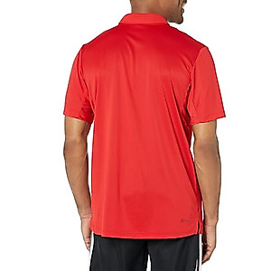 adidas Men's Club Tennis Polo Shirt, Acid Yellow/White, X-Large