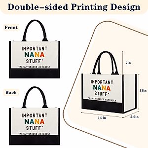 Xinezaa Nana Birthday Gifts from Grandkids, Mothers Day Gift for Nana, Nana Gifts for Grandma, Nana Christmas Gifts Ideas, Best Nana Ever Gifts, Unique Nana Tote Bag Gift