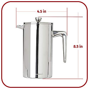 GoodCook Koffe 8-Cup Stainless Steel Thermal Coffee Press