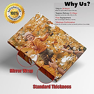 Custom Framed Canvas Prints With Your Photos - Personalized Picture To Canvas Wall Art - Floating Frames Available (6" Wx8 H)