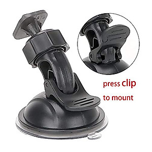 Suction Cup Mount for Yi Dash Cam 2.7', Uniden Dashcam, Black Box G1w Dash Camera etc, Hold Tightly Removeable Easy to Install and Stand Heat, 2 Pcs