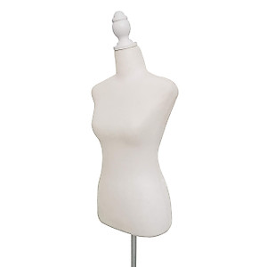 Female Dress Form Pinnable Mannequin Body Torso with Tripod Base Stand