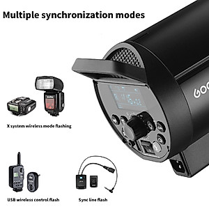 Godox 3Pack DP600III Speedlite Studio Flash Strobe Monolight Kit,1800Ws Bowens Mount Photography Lighting with Softbox,Umbrella,Barndoor Kit for Location and Studio Video Shooting,Portrait