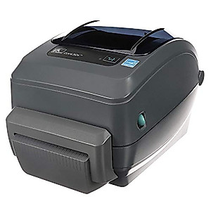 Zebra GX430t Thermal Transfer Desktop Printer for labels, Receipts, Barcodes, Tags - Print Width 4" - USB, Serial, Parallel, Ethernet Port Connectivity (Includes Cutter)