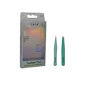 Cala Soft touch mint tweezer duo
