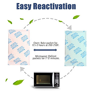 6 Pcs 50 Gram Silica Gel Packs, Transparent Desiccant, Desiccant Packets for Storage, Moisture Packs for Spices Jewelry Shoes Boxes Electronics Storage, Food Safe