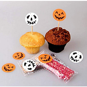 120 pcs Halloween Sealing Sticker Ghost Pumpkin Stickers Adhesive Label Stickers Round Sealing Decals Candy Bag Gifts Wrapping Stickers Packaging Envelope Seals