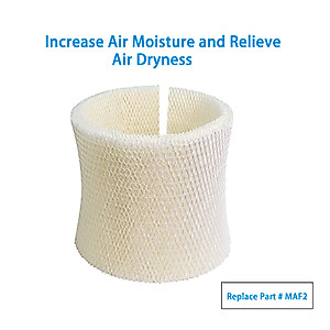 Bibolic MAF2 Replacement Humidifier Wicking Filter for Essick AIRCARE & Moist Air MA0800 MA0600 MA0601, Kenmore Part #15508, Noma Part# EF2 (2 Pack)