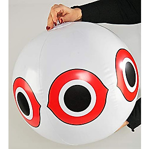 Home-X Bird Deterrent Balloons, Scare Birds Away, Garden Protection from Animals, Scarecrows for Garden, Set of 3, Multicolored, Each 40" D x 20.5" H