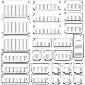 Fixwal 26pcs Clear Drawer Organizers Set 4 Size Plastic Bathroom Drawer Organizer Storage Bins Versatile Drawer Dividers Organizer Trays for Desk Makeup Vanity Dresser Office Kitchen