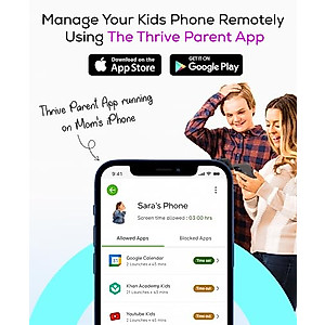 Teracube Thrive Smartphone for Kids (Age 8 to 17) - with Parental Controls, Safe Search, and Healthy Time Limits (Monthly Plan Required)