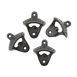 skyehomo 20 Pack Vintage Style Cast Iron Beer Bottle Openers Wall Mounted Bottle Openers with Mounting Screws Best for Bars kitchens KTV Hotels