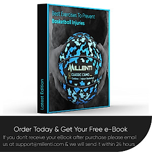 Millenti StreetCred-Lingo Series Indoor/Outdoor Basketballs Size 7-29.5 Premium Rubber Perfect Grip, with Chick Hearn Classic One Liner Basketball Adjectives, Army Green, BB0407RWB