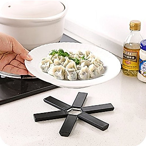 WOIWO High Temperature Resistant Pan Cushion New and Strange Folding Pot Plastic Pot Mat