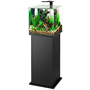 Aqueon Black Pedestal Aquarium Stand, 15" L X 15" W, 15 in