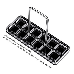 Normcore Single Dose Coffee Bean Storage Containers - 12 Tubes Espresso Bean Cellars with Stand & Hopper - One-Way Exhaust Valve - Capacity 25-28g - Lt Smoke Grey