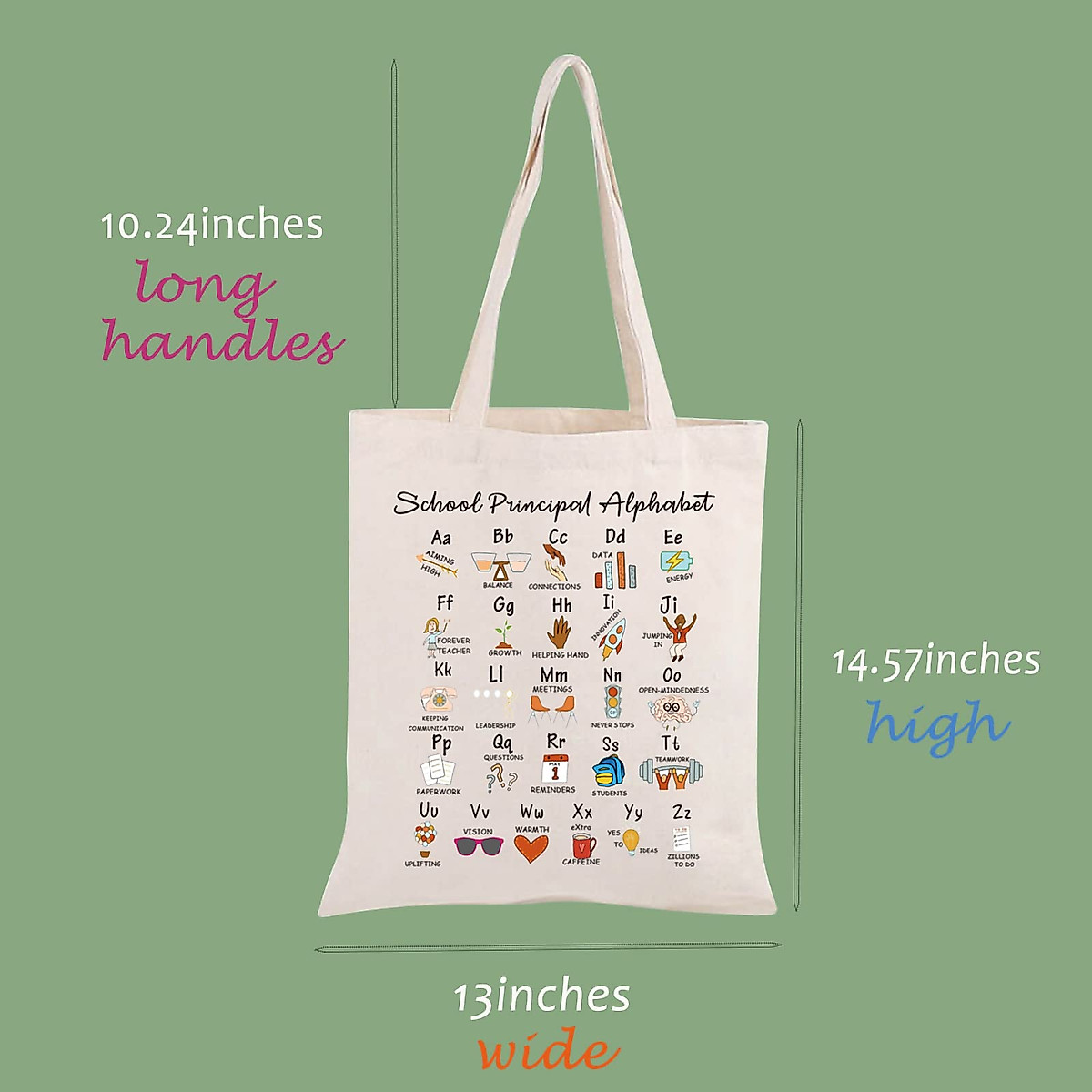 Principal Tote Bag Principal Thank You Gift Supplies Tote Bag Principal Casual Bag Admin Team Bags (Principal Tote)