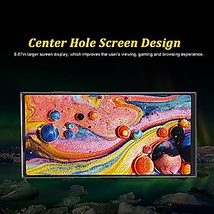 PUSOKEI Unlocked Cell Phone, Smart Phone with Built in Stylus, 6.67in HD Center Hole Screen, 6GB RAM 64GB ROM, 16MP 24MP Camera, 8.1, for Gaming, Browsing (Green)