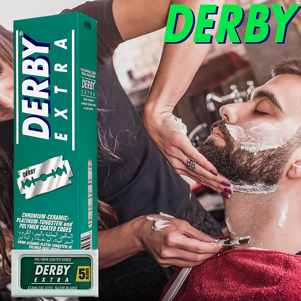 30 Derby Extra Professional Double Edge Razor Blades for straight razor