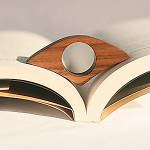 Handmade Wood Reading Bookmark Wooden Book Page Holder Thumb Wood Book Holder Accessory for Bookworm Book Lover Gifts, 2 Sizes (23mm)