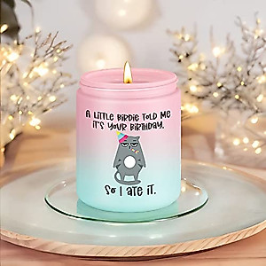 GSPY Scented Candle - Birthday Gifts, Cat Birthday Gifts for Women, Men, Mom, Dad, Best Friend, Daughter, Niece, Sister, Son - 30th 40th 50th 60th 70th 80th Birthday Candle Gifts for Cat Lovers