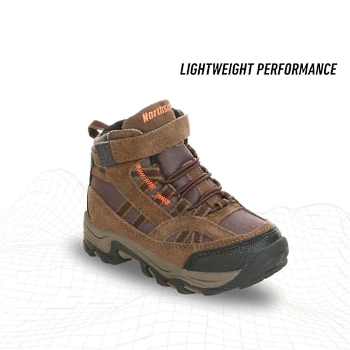 Northside Baby Rampart MID Hiking Boot, Medium Brown, 5 Medium US Toddler