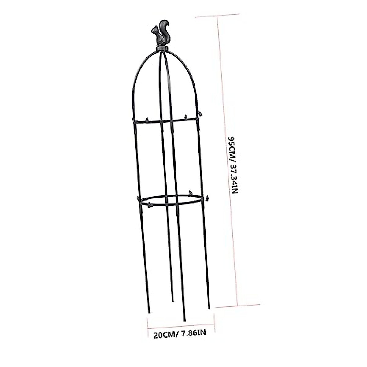 Happyyami 1 Set European Gardening Plant Stand Plant Supports Pergola Brackets Climbing Trellis for Plants Outdoor Plant Support Trellis Plant Support Rack Black Balcony Mountain Rose Flower