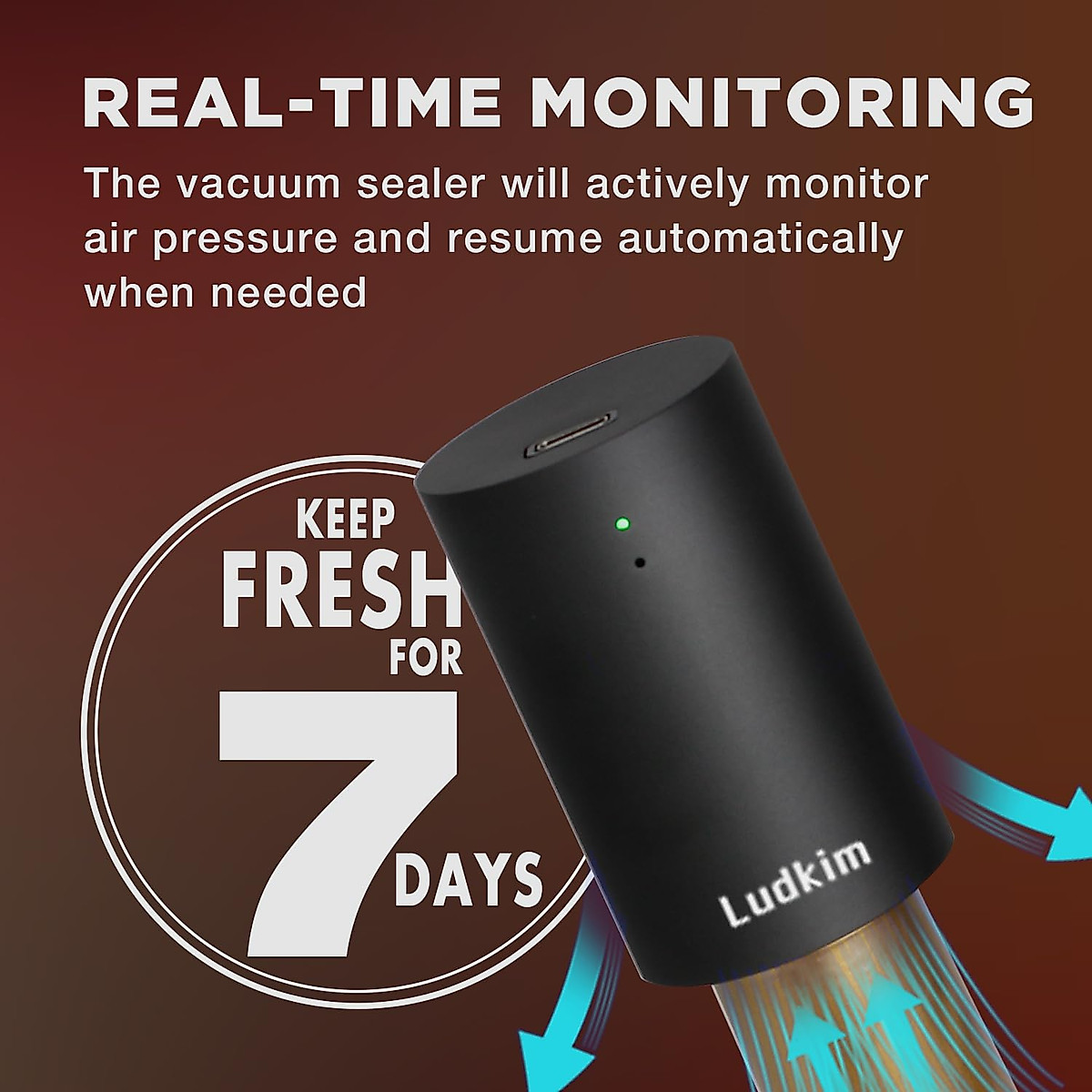 Ludkim Electric Wine Opener Set, All-in-One Wine Gift Set With Electric Aerator Dispenser, Automatic Electric Corkscrew, Automatic Saver Vaccum Pump, Foil Cutter and Gift Box