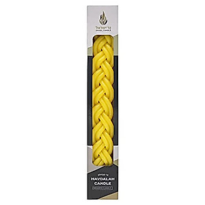 Havdalah Candle Yellow (2-Pack)