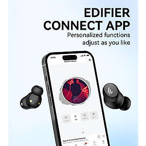 Edifier TWS1 Pro 2 Active Noise Cancellation Earbuds, 42dB Depth ANC, AI-Enhanced Calls with 4 Mics, in-Ear Detection, Fast Charging, Bluetooth 5.3