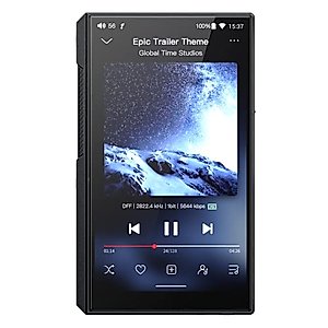 FiiO M11S Hi-Res MP3 Music Player with Dual ES9038Q2M, Android 10 Snapdragon 660, 5.0inch, Lossless DSD/MQA, 5G WiFi/Apple Music/Tidal/Amazon Music 4.4mm 2.5mm/3.5mm/4.4mm Black
