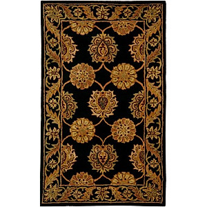 SAFAVIEH Heritage Collection 3' x 5' Black HG314A Handmade Traditional Oriental Premium Wool Area Rug