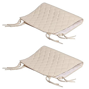 TL Care Waterproof Quilted Sheet Saver Cover Made with Organic Cotton Top Layer, Natural Color, 2 Pack