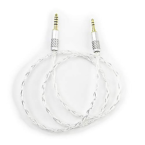 NewFantasia 4.4mm Balanced Male to 3.5mm 1/8" TRS Stereo Male Audio Cable Compatible with Sony WM1A, NW-WM1Z, PHA-2A, ZX300A and for Home Stereos, Car Stereos, Speaker