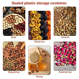 24Pack 6 oz Empty Plastic Jars with Lids Clear Plastic Mason Jars Storage Containers Wide Mouth Slime Containers Jars Airtight Gift Food Jars for Travel Storage Home Kitchen Food Slime Making