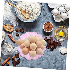 STOBAZA Plastic Dinnerware 4pcs Egg Storage Tray Plastic With Cover Egg Box Fruit Pies