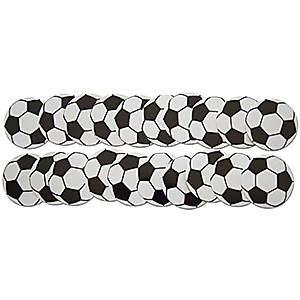 Novel Merk Soccer Sports Ball Vinyl Stickers - 2” Round Individual Decals for Laptop, Water Bottle, Phone, Party Favors, & Decor - Adheres to Clean Surfaces Waterproof & Repositionable (20)