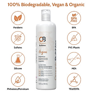 Organic Bubbles Argan – Vegan and Made in Canada (Shampoo)
